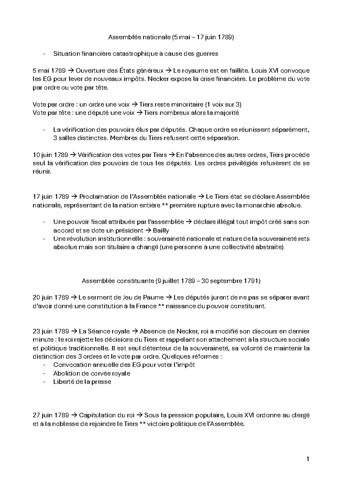Fiche de révision Histoire du Droit - Cours HDA101 - Studocu