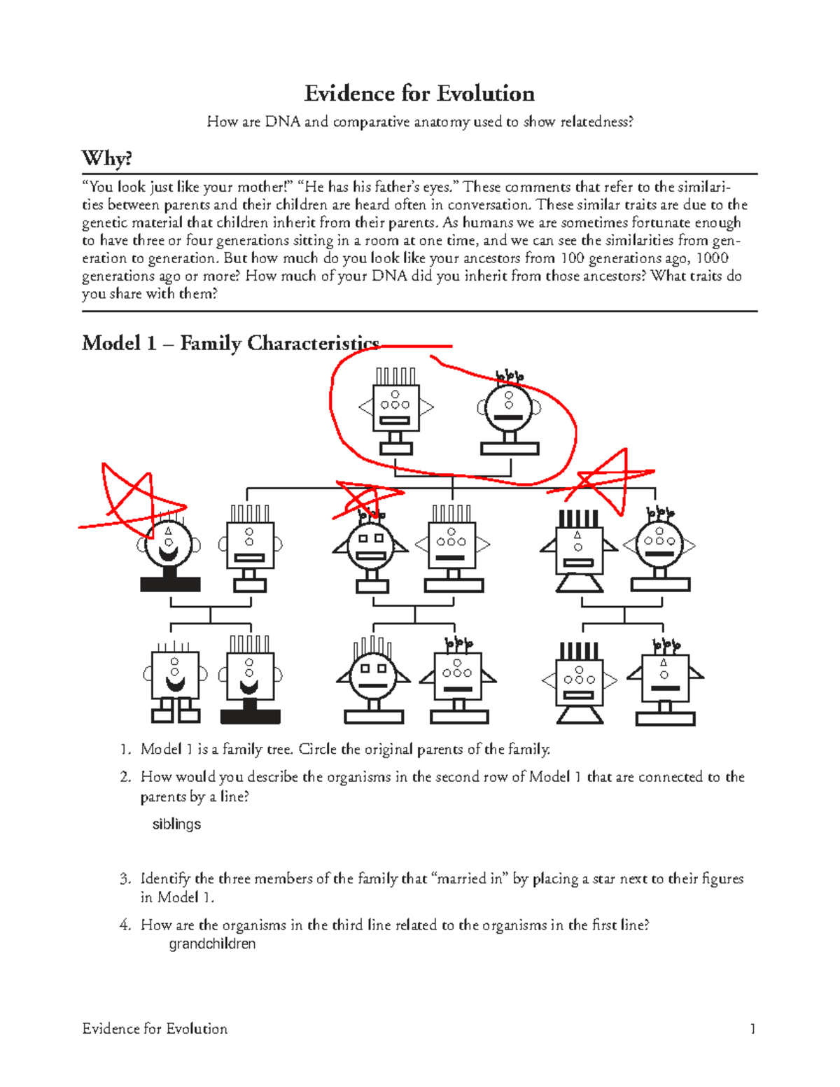 Kami Export - download 10395960 - Evidence for Evolution 1 Evidence for ...