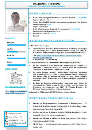 Memoire de fin d'etude - REPUBLIQUE DU NIGER Fraternité-Travail-Progrès ...