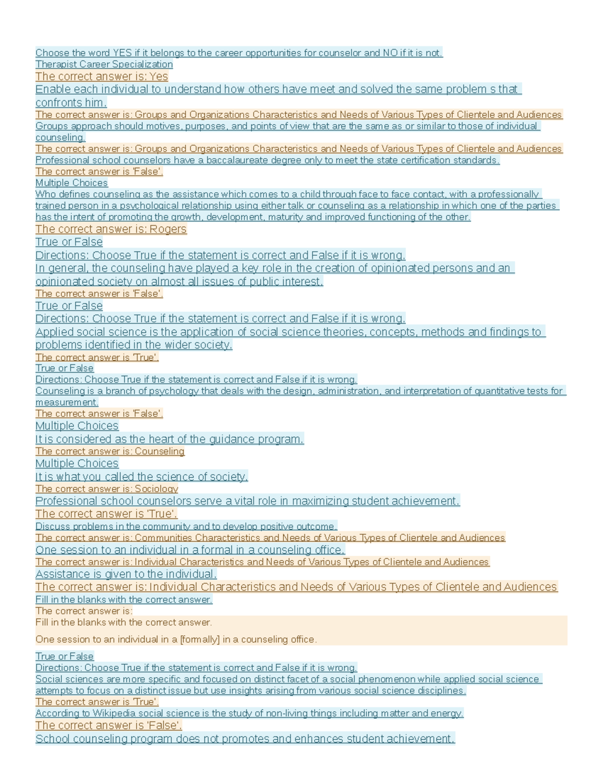 Humss 2122 Counselor Career Opportunities and Social Science Concepts ...