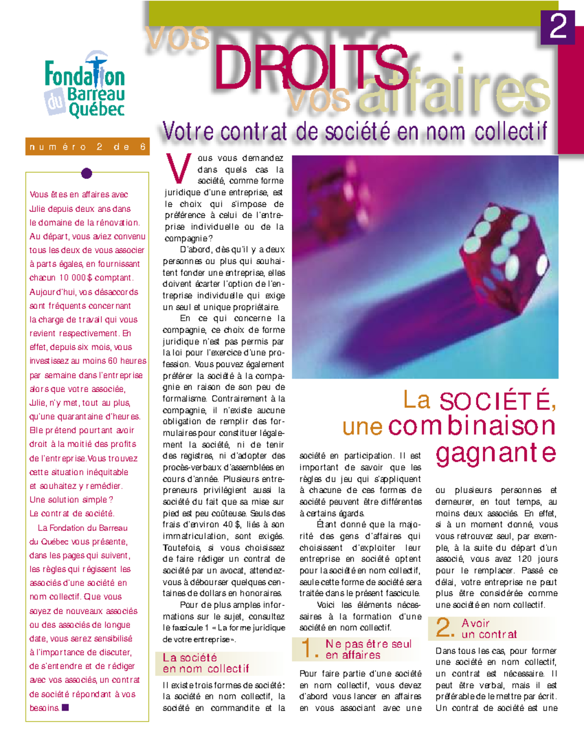 Votre contrat de société en nom collectif : Guide essentiel S.E.N.C ...