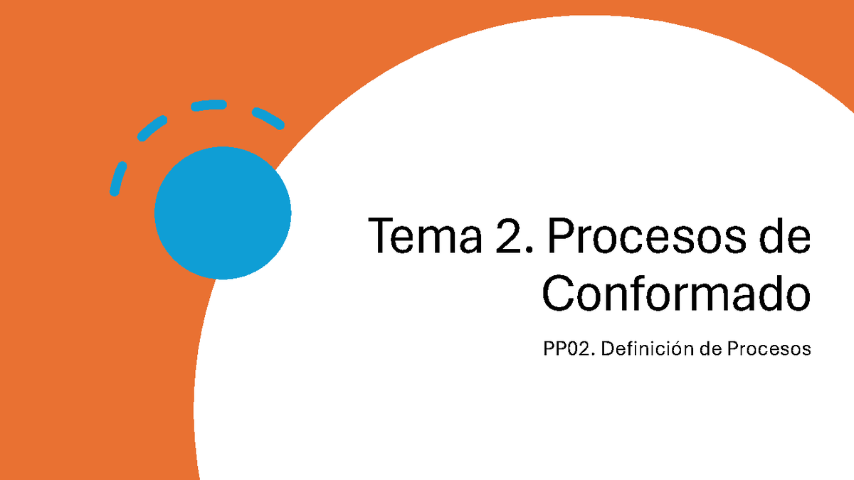 Tema 2: Procesos de Conformado - Laminado y Aplicaciones (PP02) - Studocu