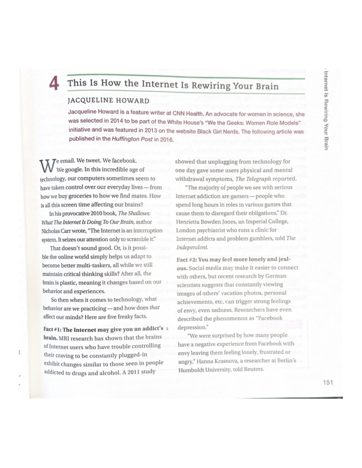 Rewiring Your Brain: The Impact of the Internet on Cognition - Studocu