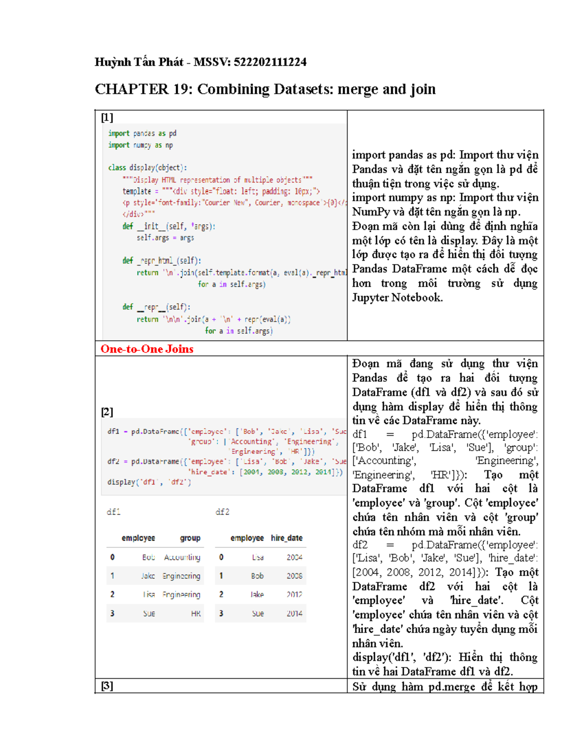 CHAPTER 19: Merging Datasets with Pandas - Exercise 3 Notes - Studocu