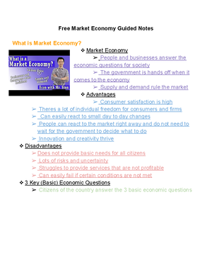 Economics Study Sheet for test 2 - Economics Study Sheet Test 2 (Abeka ...