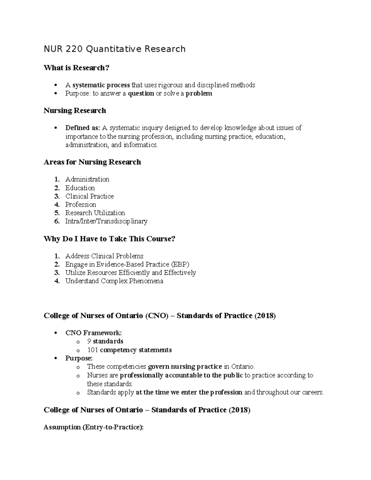 NUR 220 Quantitative Research: Understanding the Positivist Paradigm ...