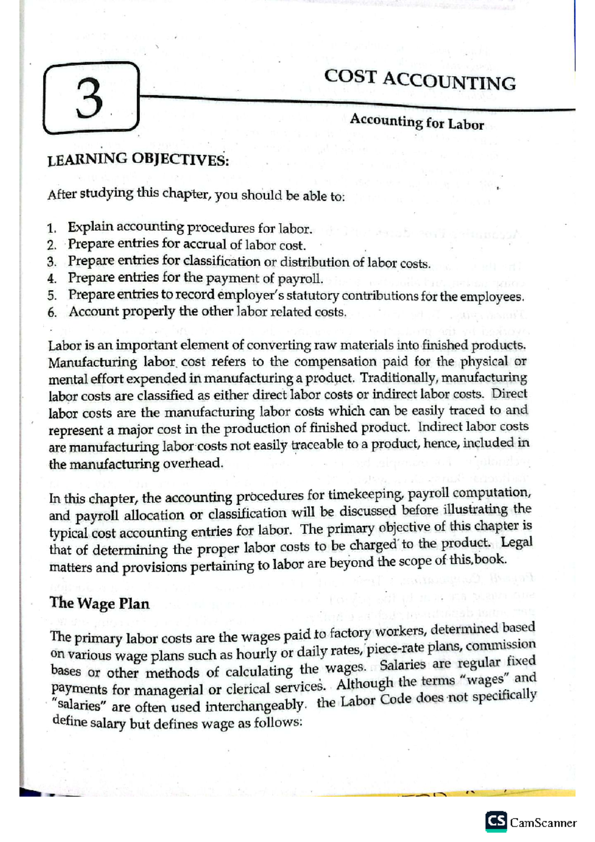 CS Chapter 3: Accounting for Labor Costs and Payroll Procedures - Studocu