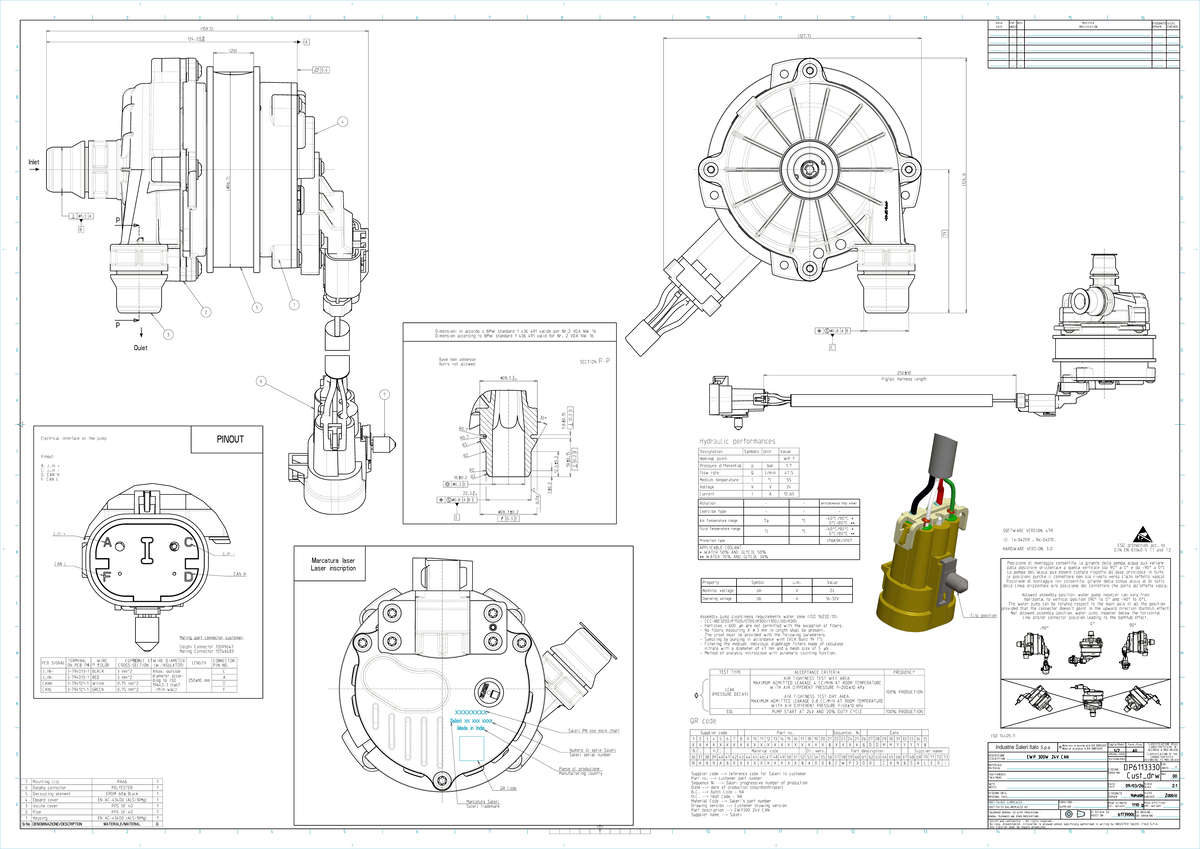 EWP300 24V CAN Design Document - Dp6113330 Cust Drawing - Studocu