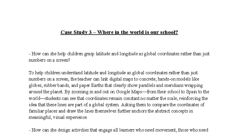 Case Study 3: Engaging Students with Latitude and Longitude Concepts ...