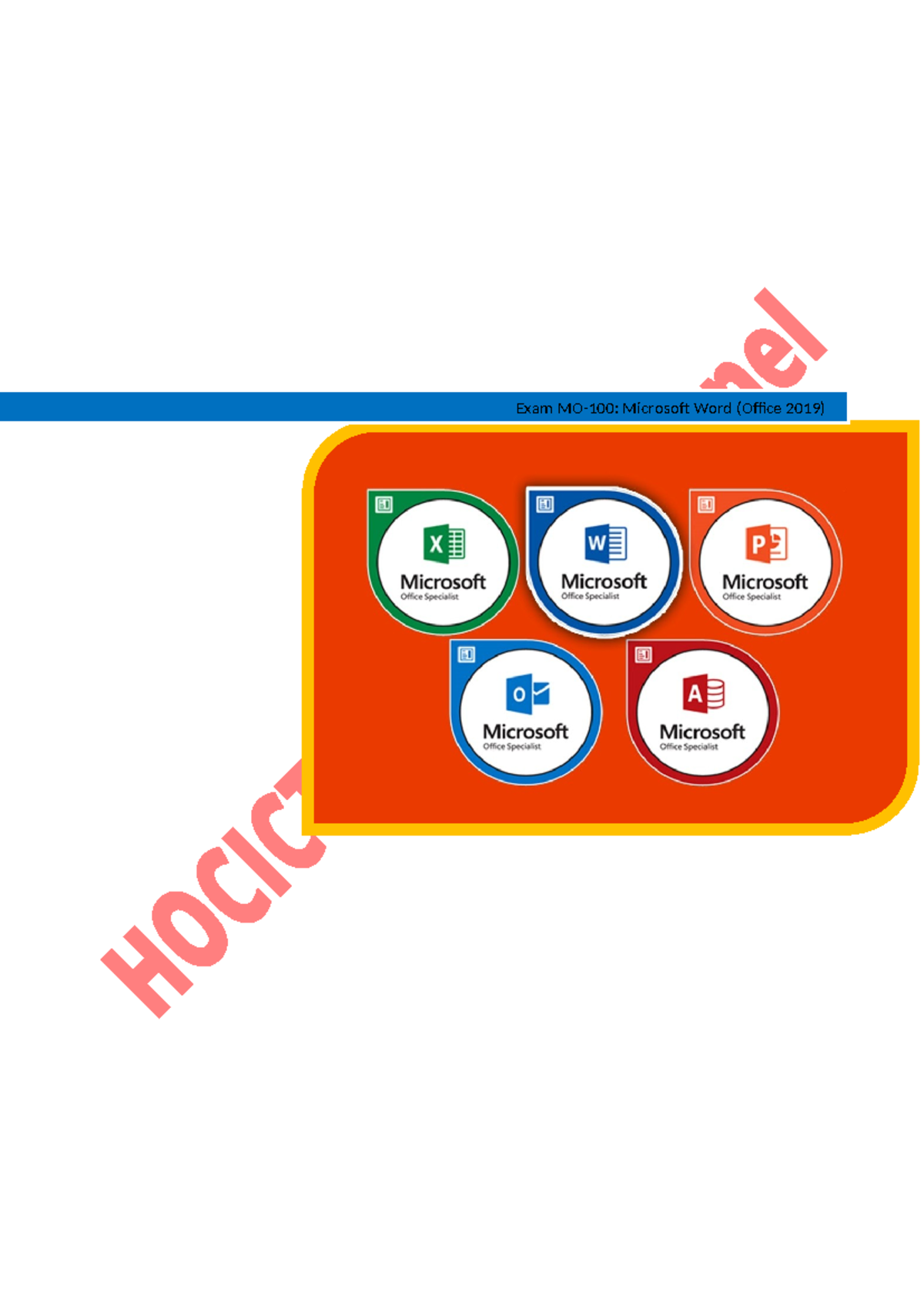 MOS Word 2019 Exam - Comprehensive Skill Review Guide - Studocu