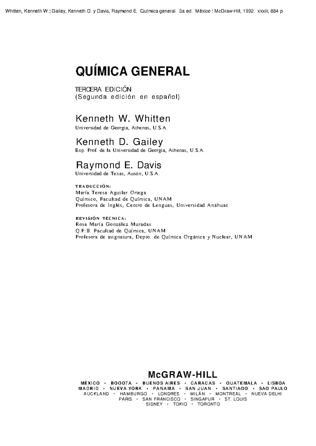 Notas de Clase de Química General - Whitten (Cód. Química) - Studocu