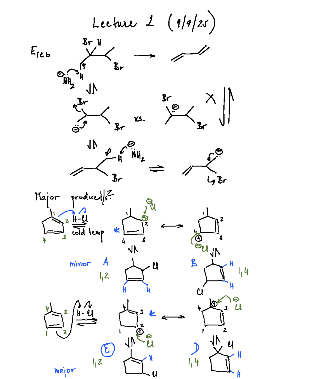 UA25 Lecture 2 - Practice Questions on Diels-Alder and Pericyclic ...
