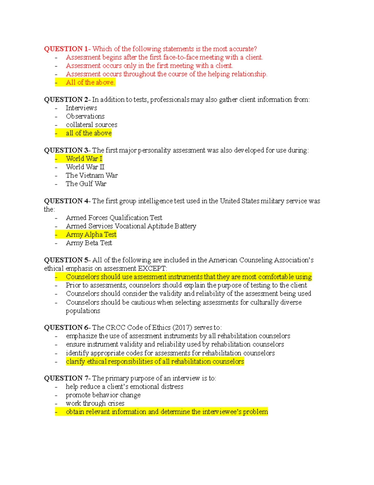 Quiz 8 - Chapter Notes - Quiz 8 QUESTION 1- Assessing giftedness in a ...