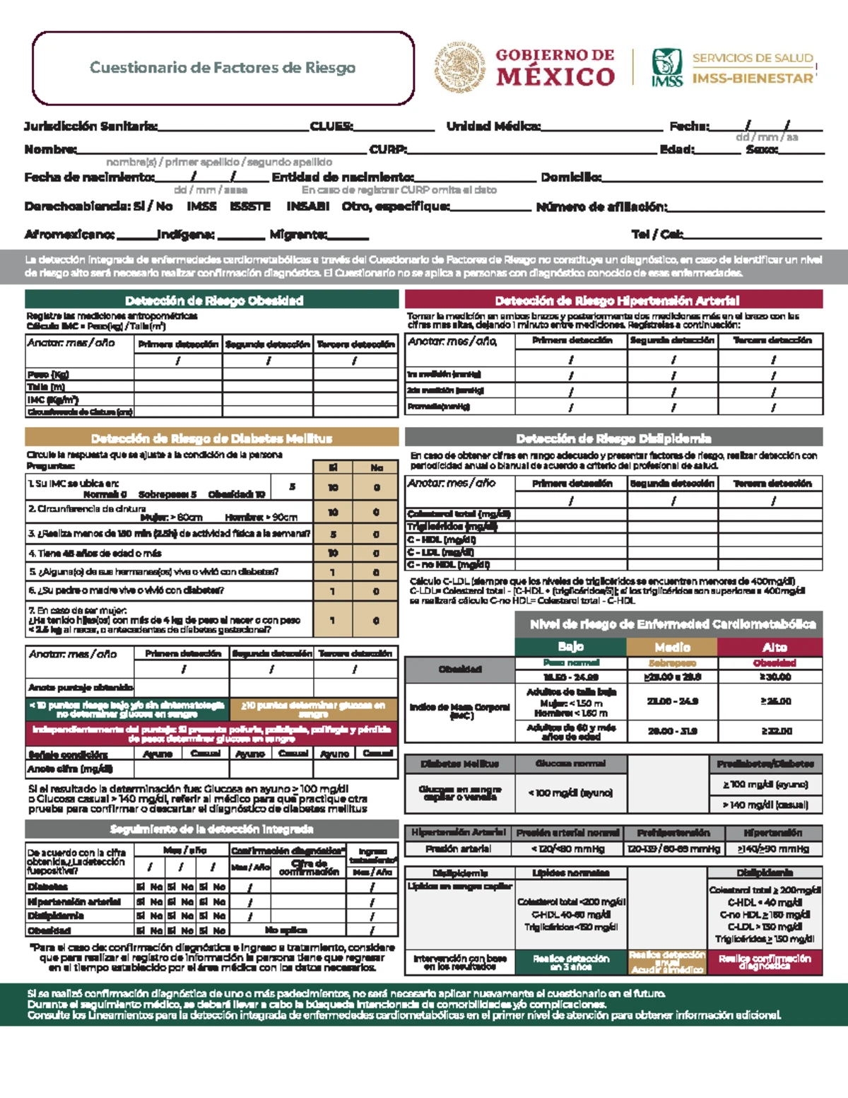 Anexo 35 Cuestionario DE Síntomas Prostáticos Cenaprece - Instituto de Seguridad Social del ...