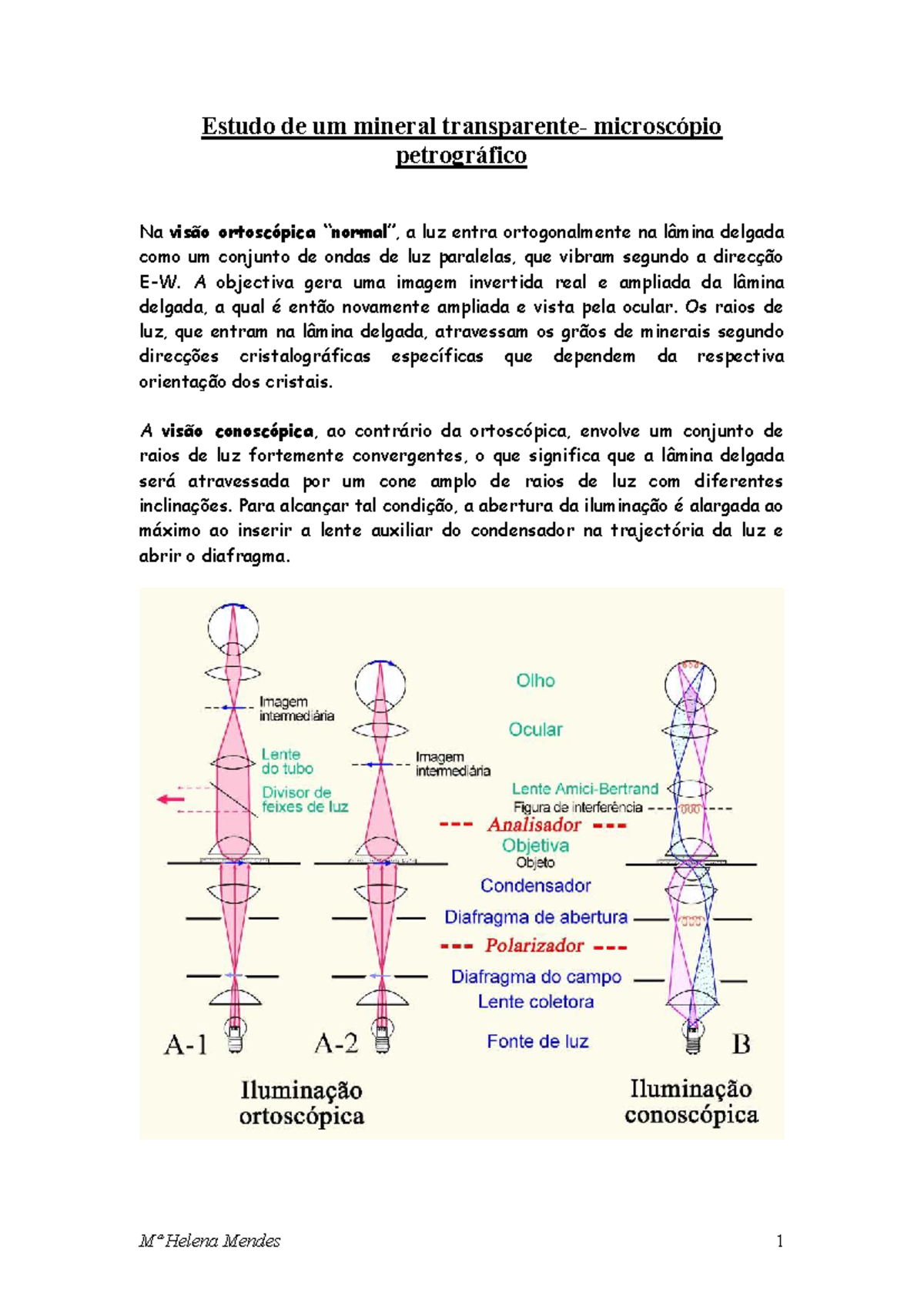 Estudo de Mineral Transparente com Microscópio Petrográfico - Studocu