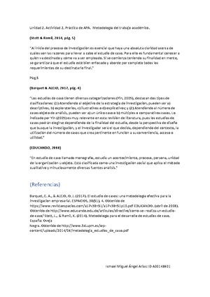 Características de los Trabajos Académicos de Christopher Pozo - Studocu