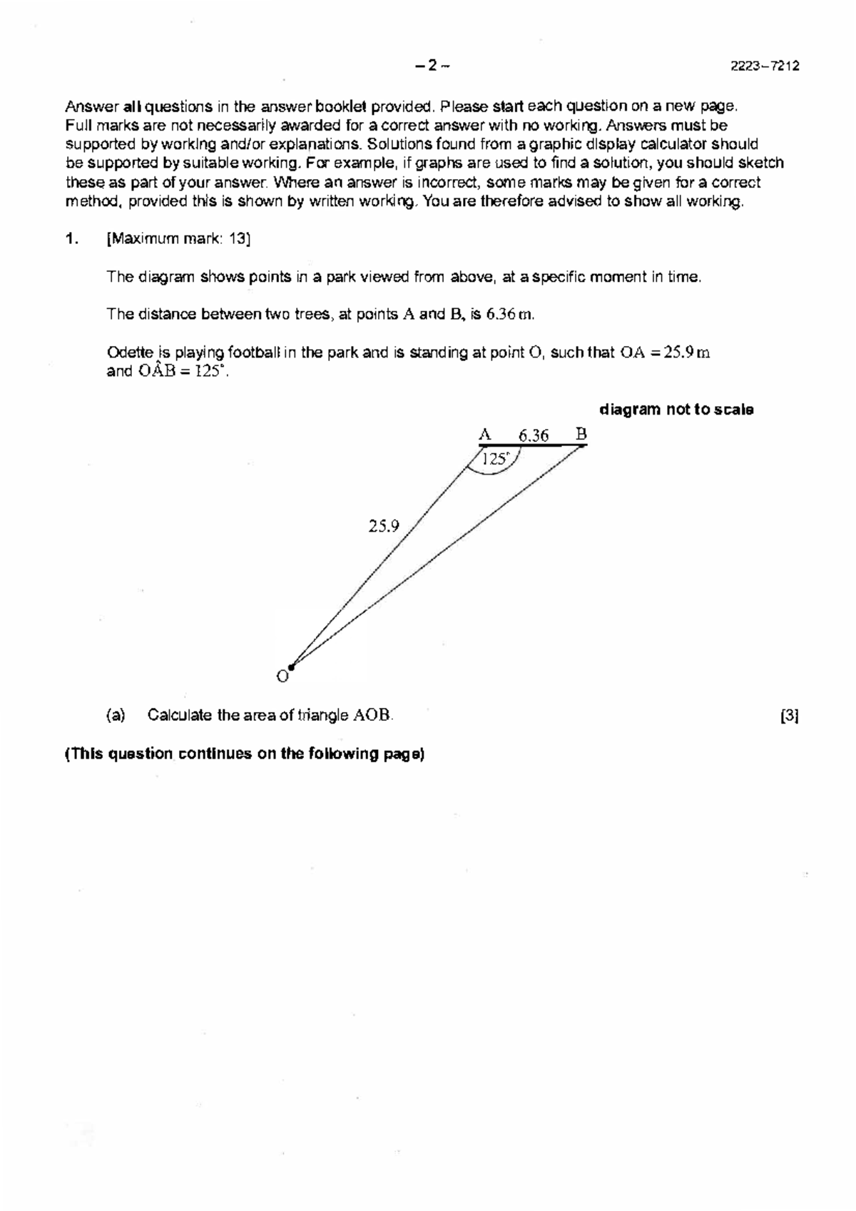 Math AIHL P2 - Past Paper IB A&I HL Solutions and Working Guide - Studocu