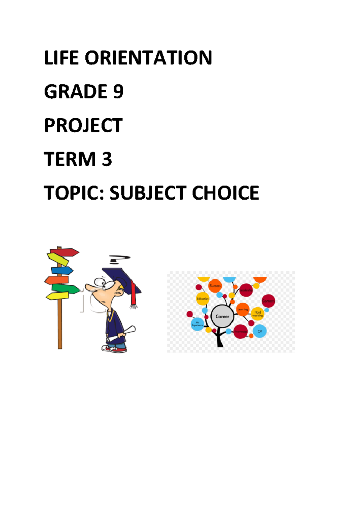 Grade 9 Life Orientation Project: Career Reflection and Planning - Studocu