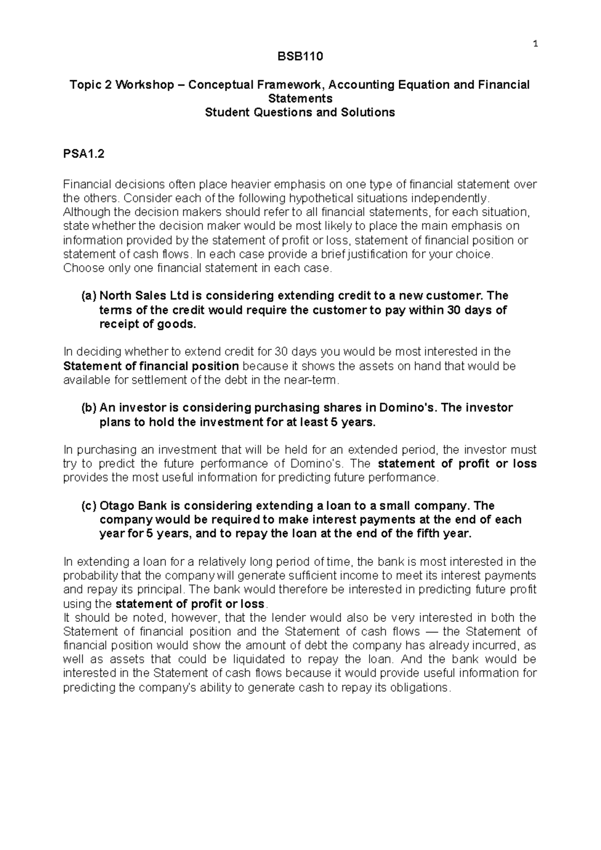 Topic 2 - Workshop Solutions - BSB Topic 2 Workshop – Conceptual ...