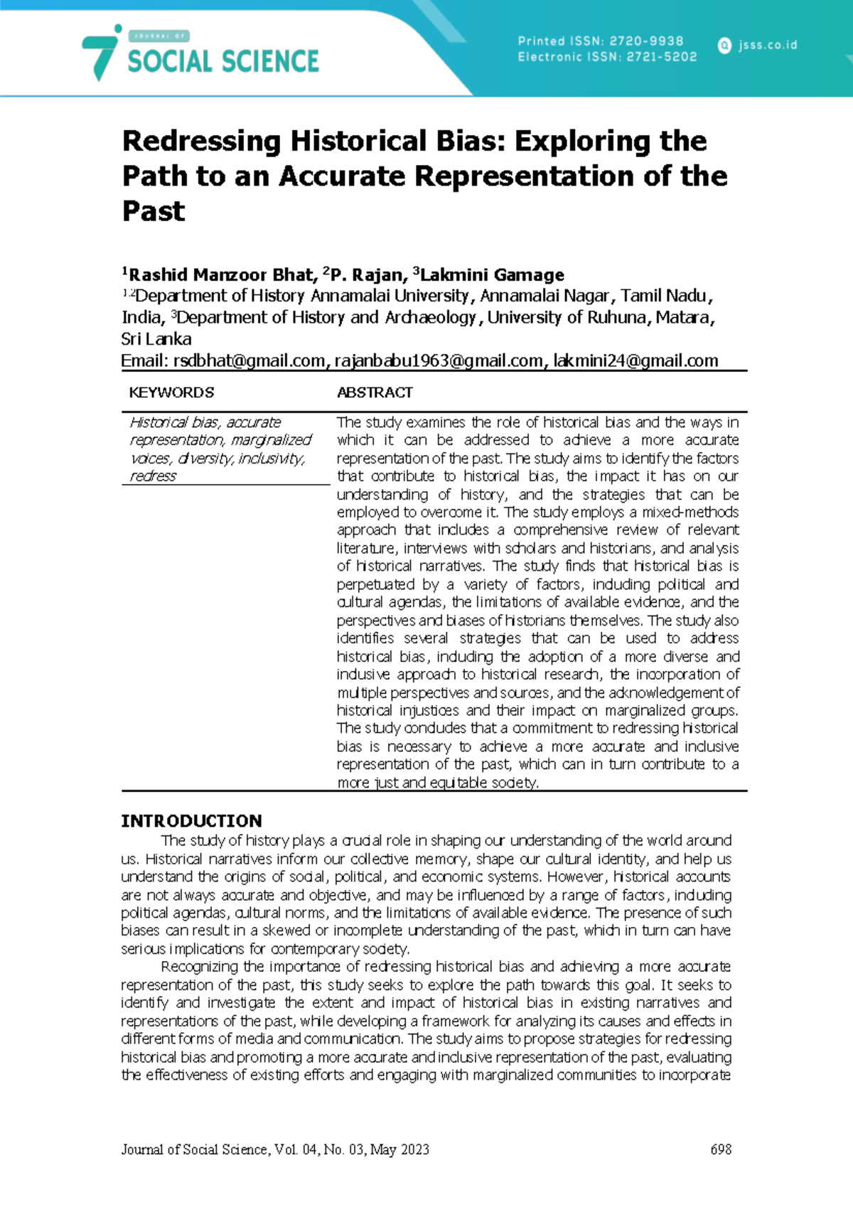 Redressing Historical Bias: Strategies for Accurate Representation in ...