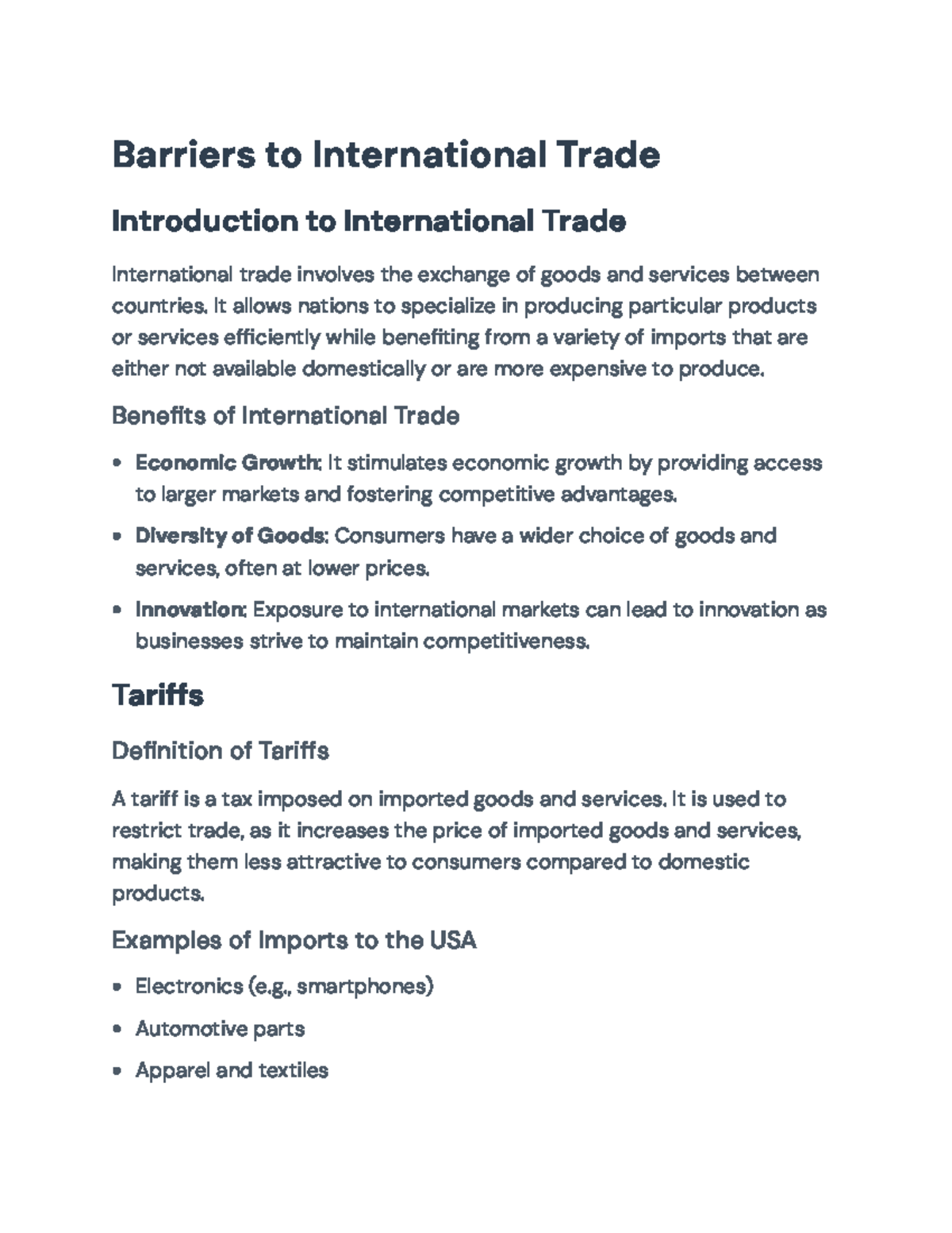 International Trade Dynamics: Tariffs and Trading Blocs Overview ...