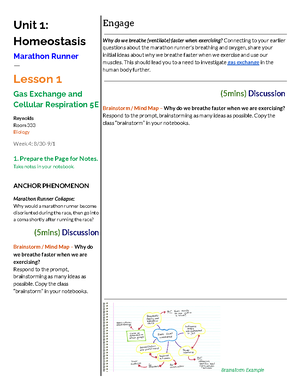 Bio U1 L3 Human Thermoregulation Week 6 - Unit 1: Homeostasis Marathon ...