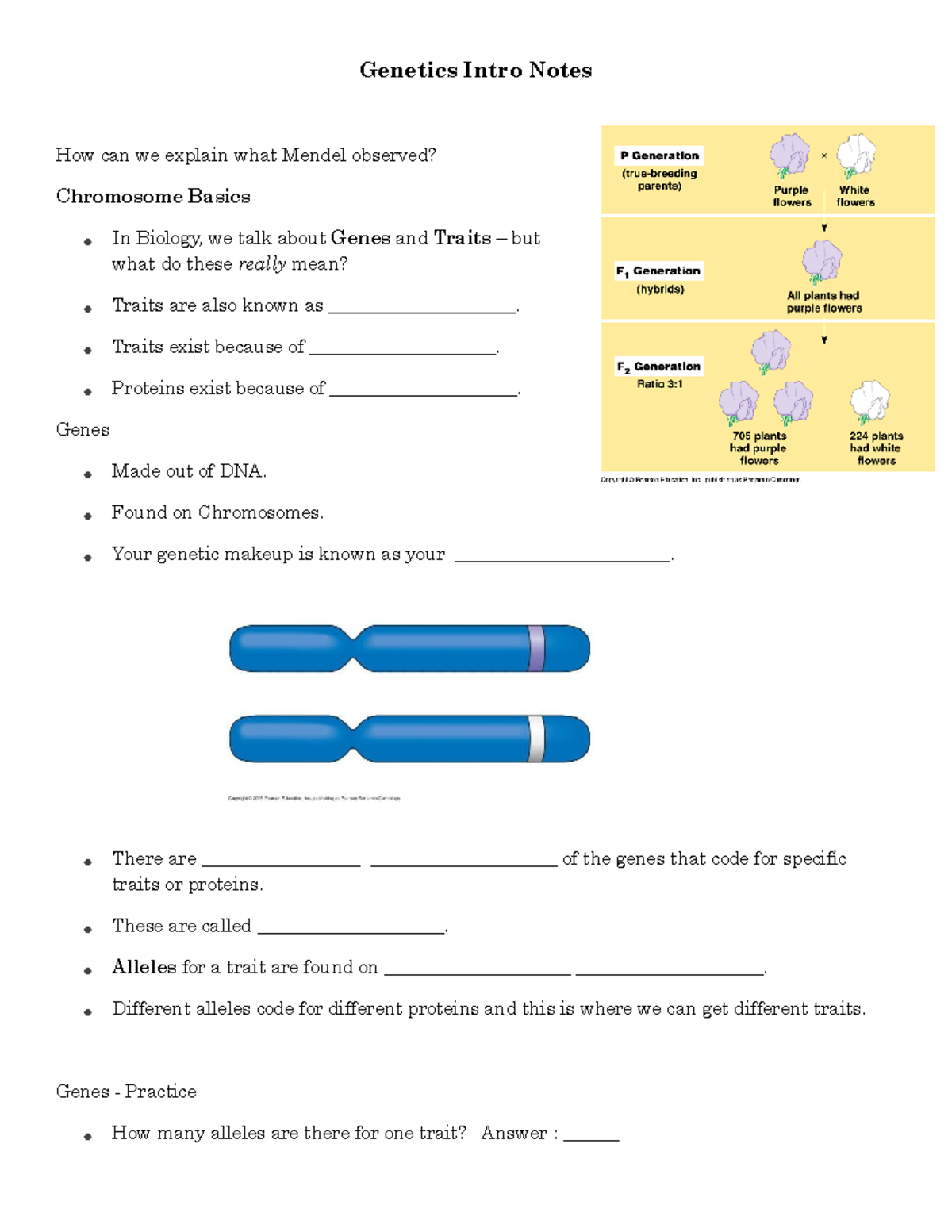 Genetics Intro Notes 2021 - Genetics Intro Notes How can we explain ...