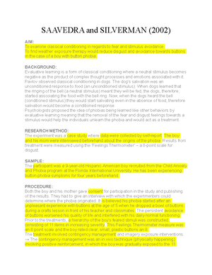 perry study - 9990 - Understanding Perry et al. (personal space) The ...