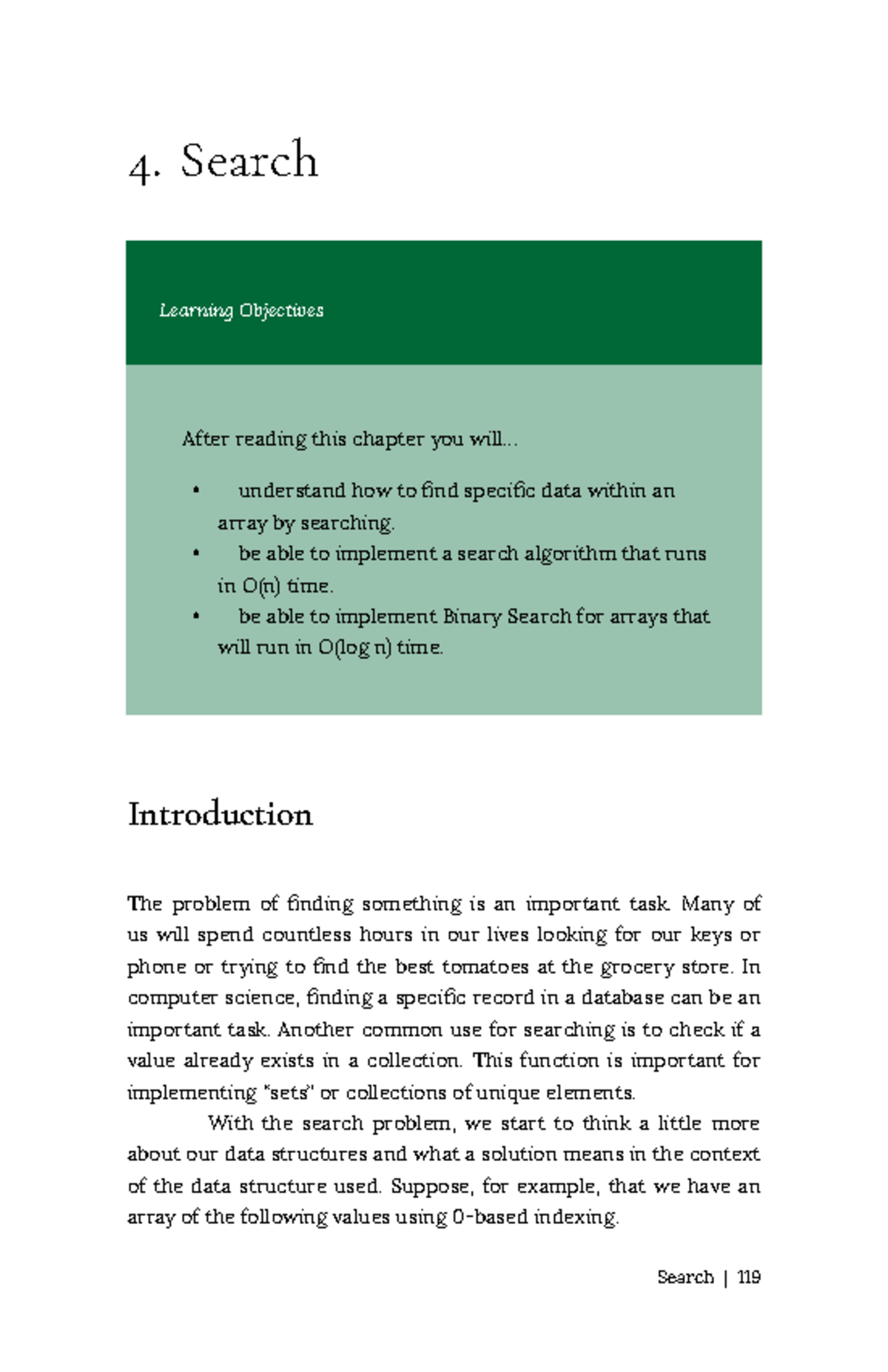 Data Structures: Searching Algorithms (CS101) - Chapter 4 Notes - Studocu