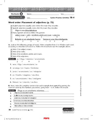 Capitulo 2a guided practice answers - 66 Realidades Guided Practice ...