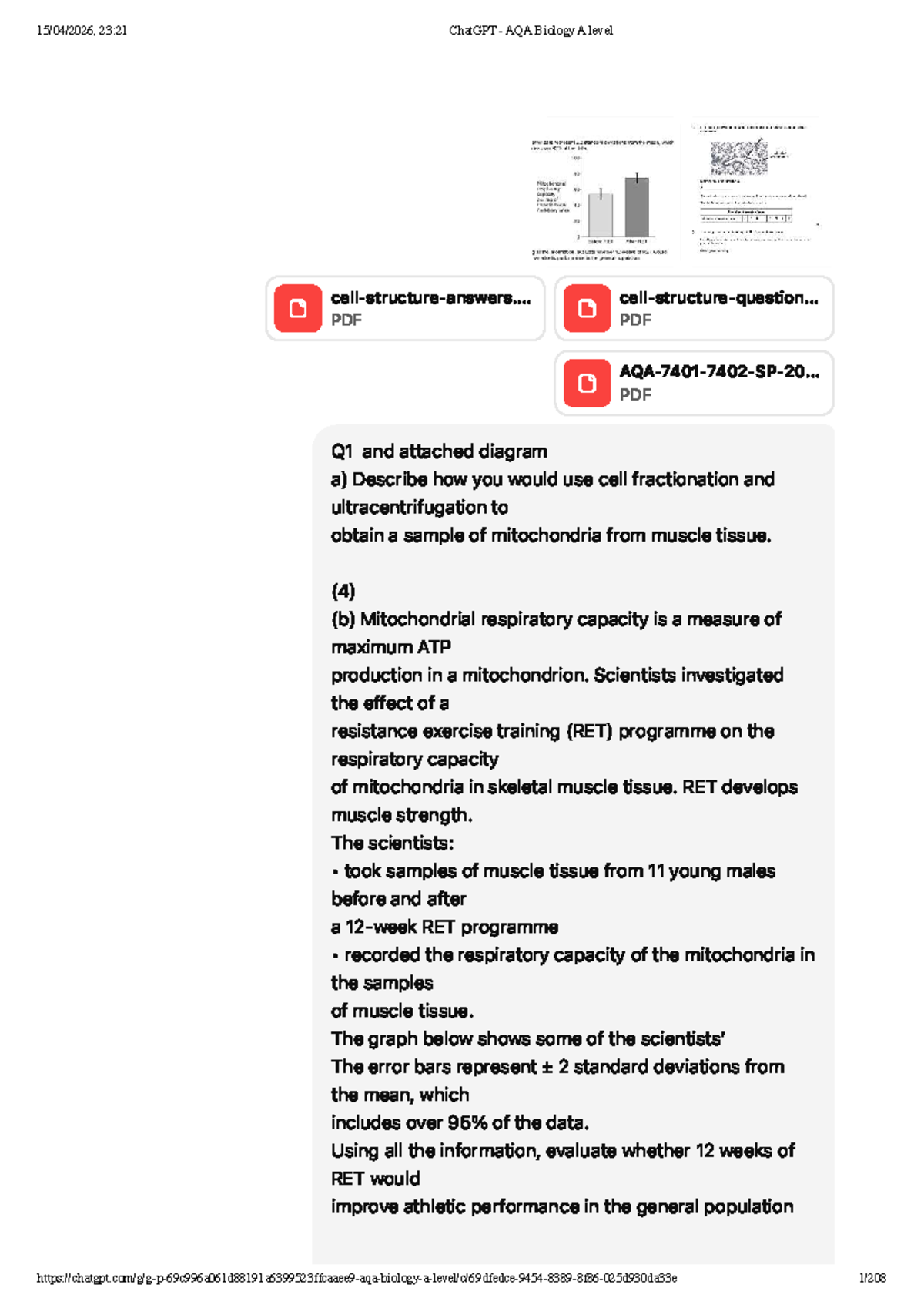 AQA Biology A Level Exam Prep: Cell Fractionation & Mitochondria ...