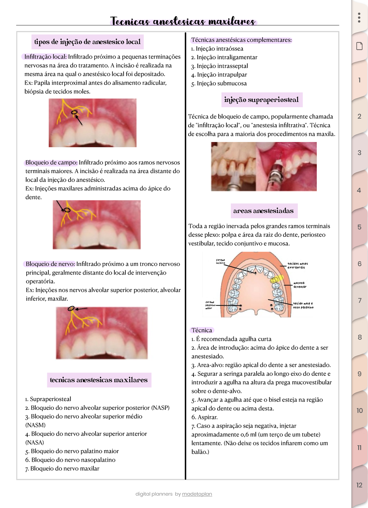 Anestesiologia 2 - Técnicas e Tipos de Injeção Anestésica Local - Studocu