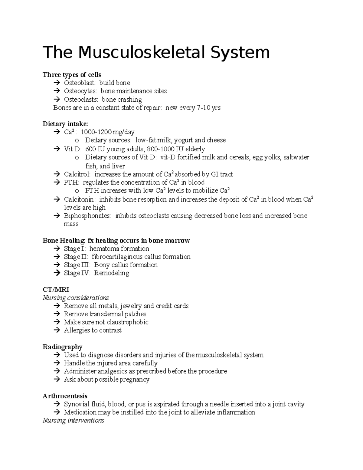 AH2 Muscle SG Exam 1 - Musculoskeletal System Study Guide - Studocu
