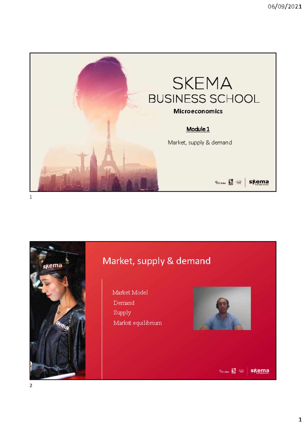 Microeconomics M1: Market, Supply and Demand Overview - Slides - Studocu