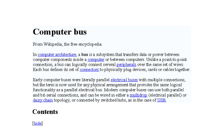 Computer Bus Overview: Architecture and Functionality - Studocu