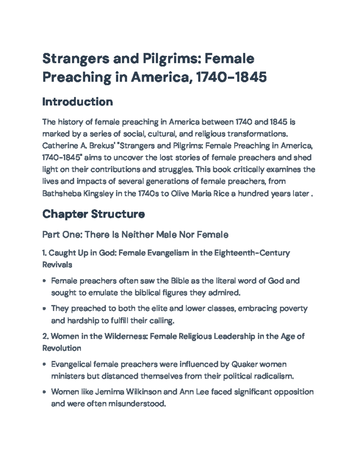 Strangers and Pilgrims: Female Preaching in America, 1740-1845 ...