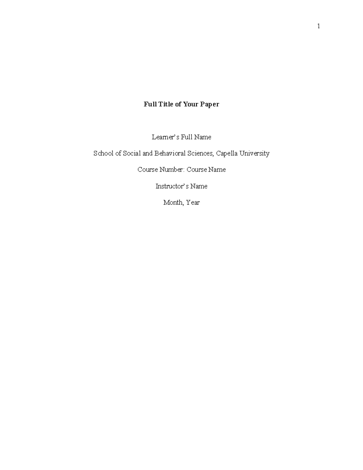 Academic Paper Template: Guidelines for Effective Writing - Studocu