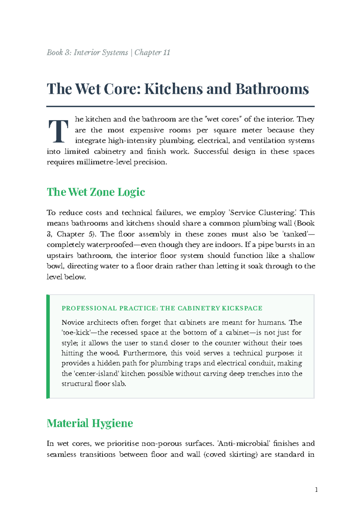 Book 3: Chapter 11 - Wet Cores in Kitchens & Bathrooms (EPHYS 001 ...