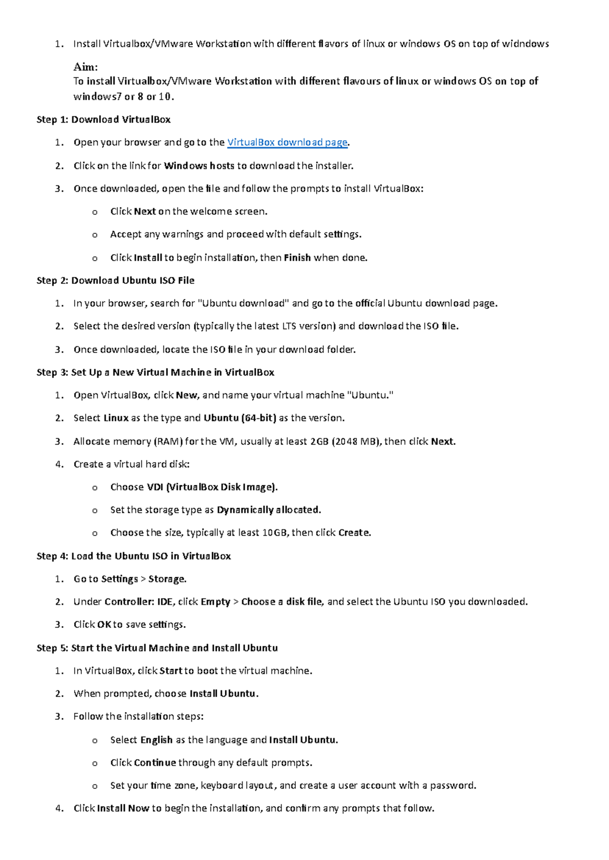 Cloud Computing Lab Installation Manual For Virtual Machines And Gae