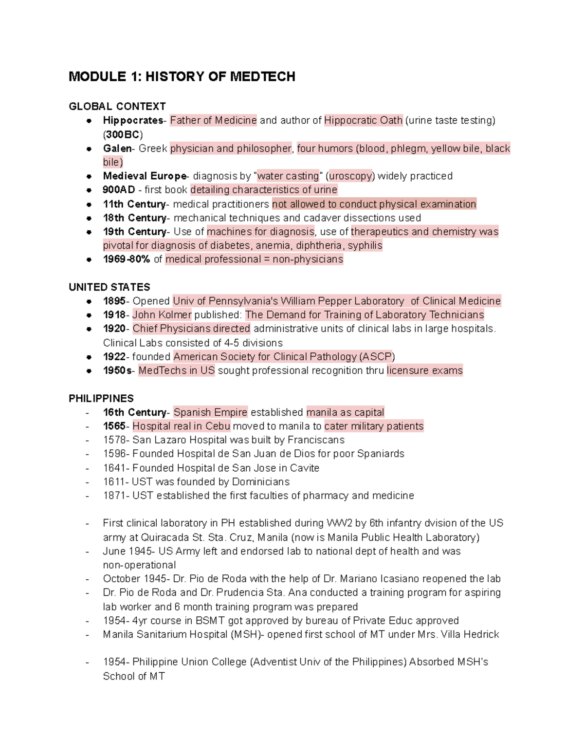 Module 1: Historical Overview of Medical Technology in Global Context ...