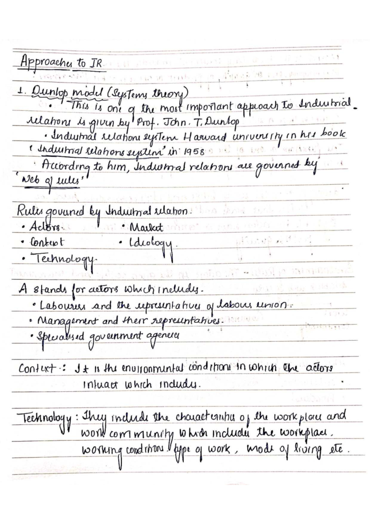 Approaches to Industrial Relations (IR) - Module 1 Overview - Studocu