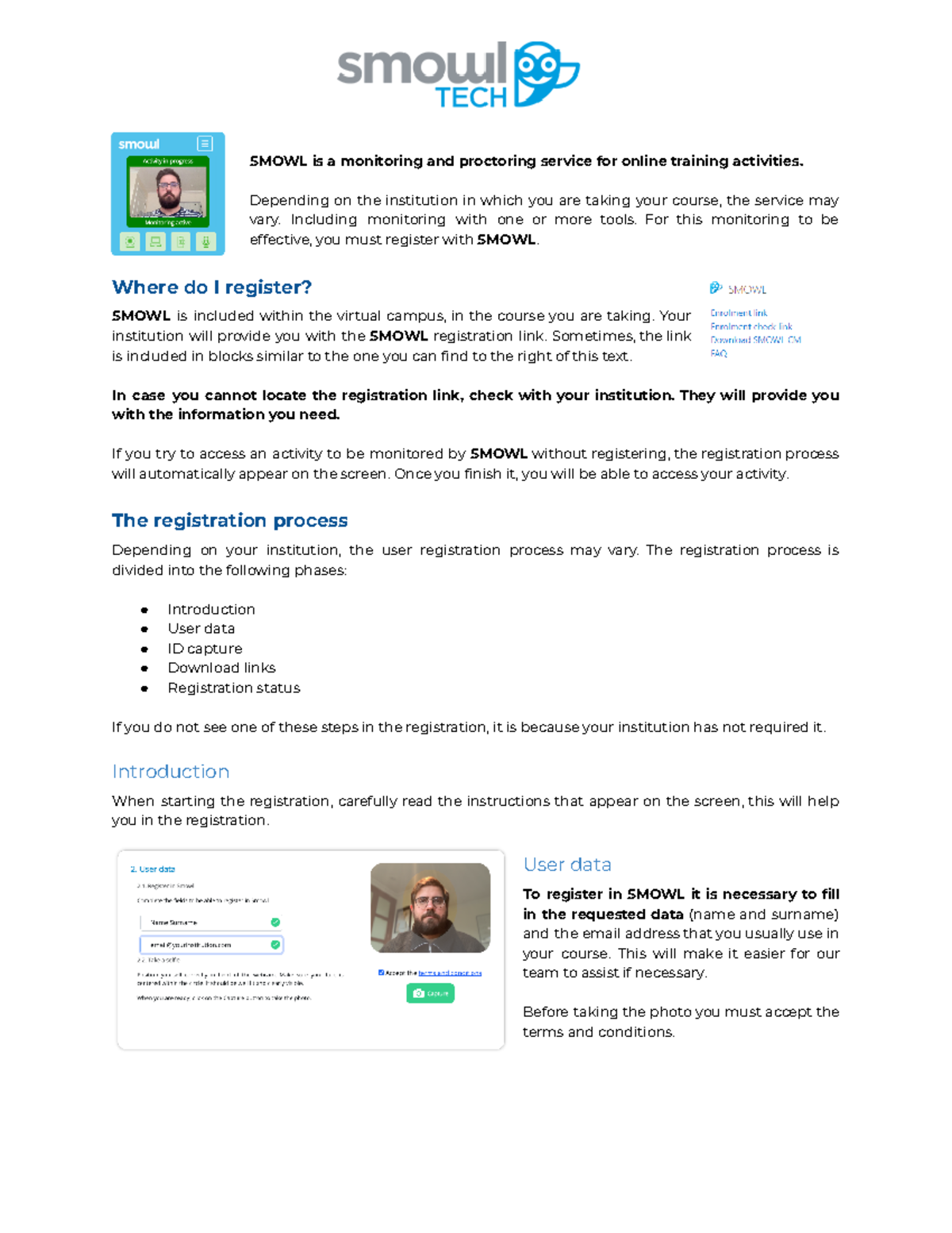 SMOWL Proctoring: Step-by-Step Registration Guide for Students - Studocu