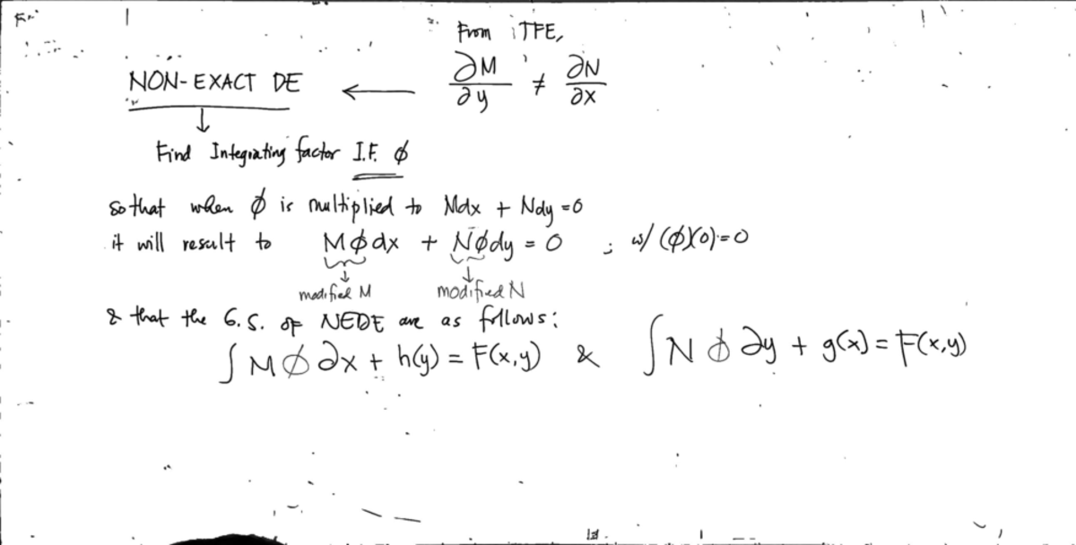 NON- Exact-DE REVIEWER - NON- EXACT DE Frm 1TFE, DM ) sotat wlen will ...