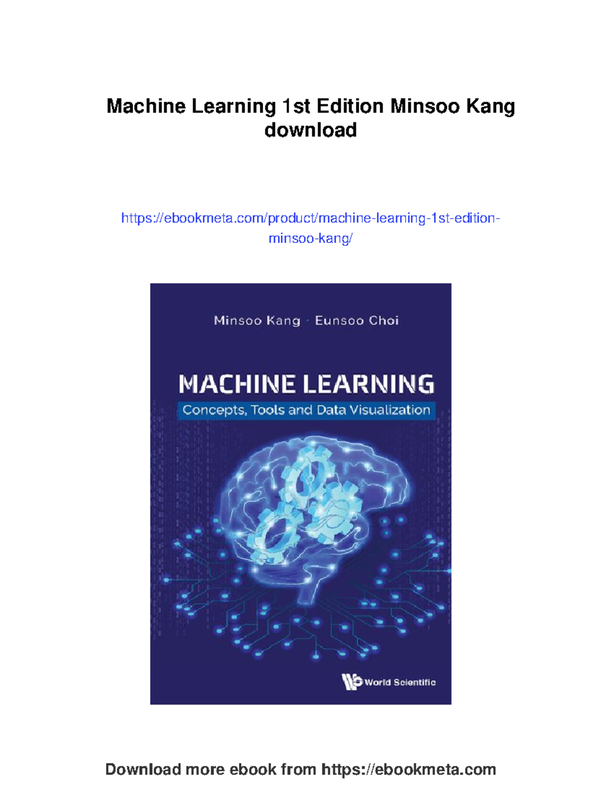 Machine Learning 1st Edition by Minsoo Kang - Digital Download Guide - Studocu