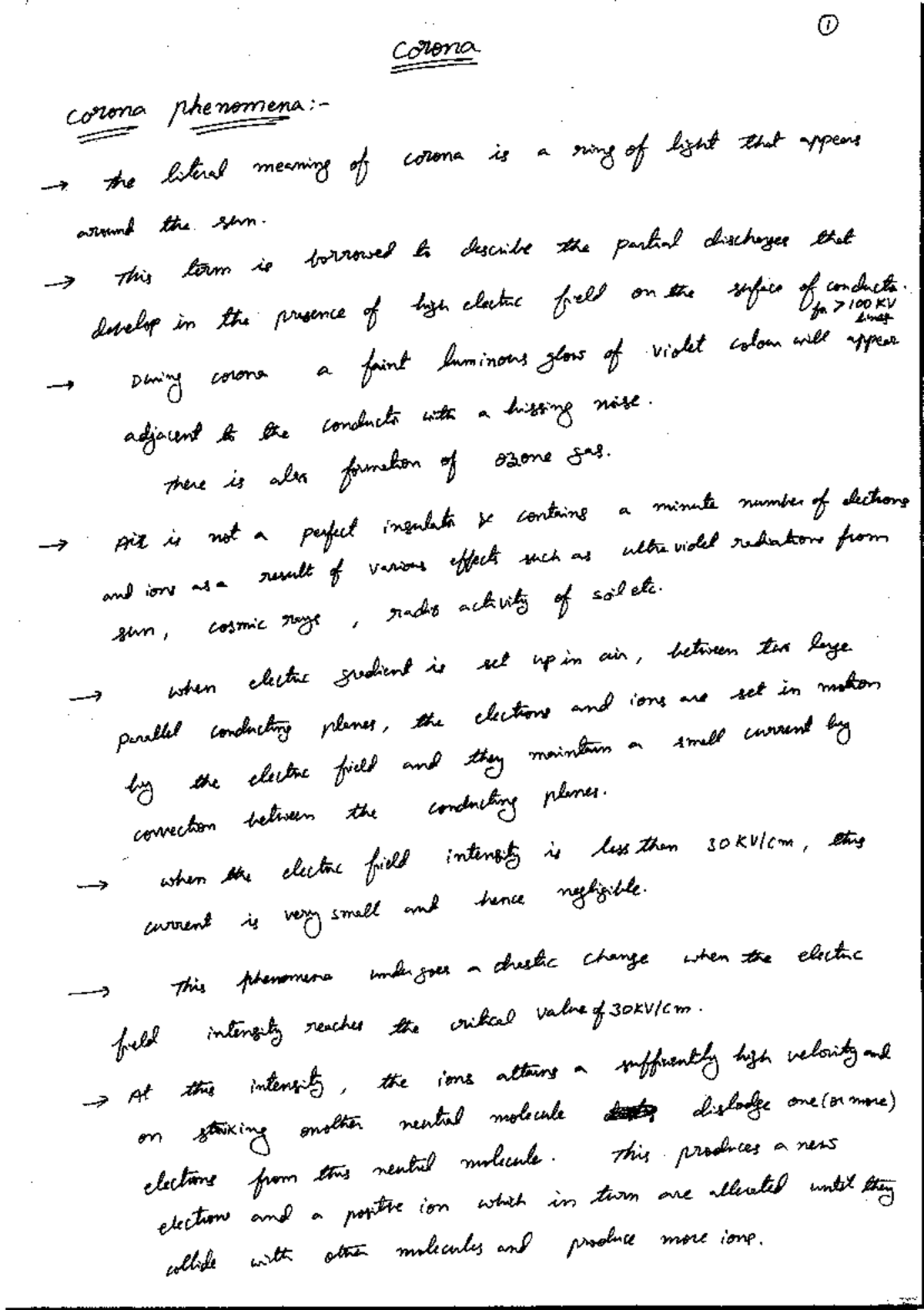 Corona - Electrical power system analysis - Dr Kanumuri (i)zyxwvutsrq ~ /;Iu. ~. -rJ.;.. - Studocu