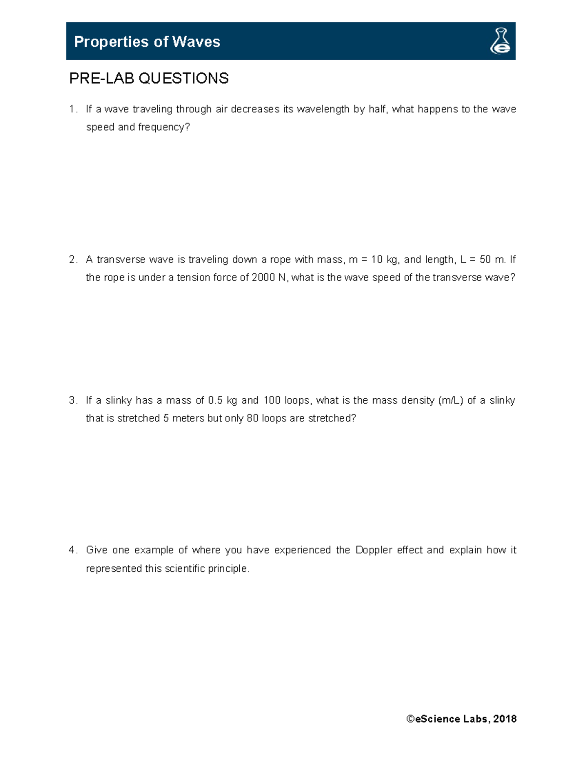 IP 2020 L14 Pre-Lab & Post-Lab Questions on Wave Properties - Studocu