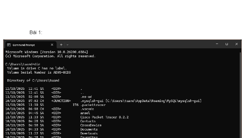 Bài 1: Command Prompt Basics - Windows CLI Cmd Lab - Studocu