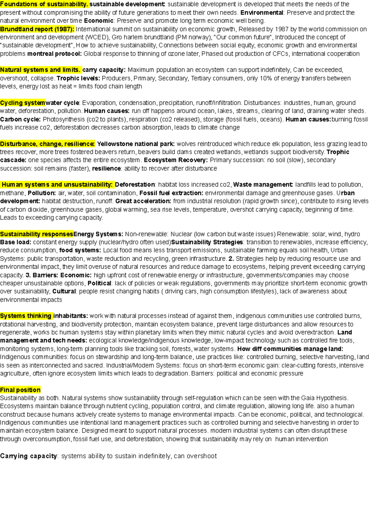 ES110 - Foundations of Sustainability: Key Concepts and Strategies ...