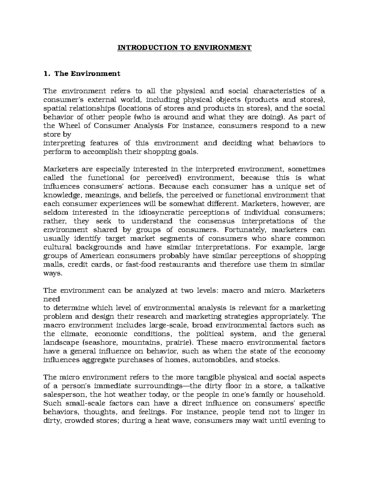 Price RRL Summary: Impact on Consumer Behavior - MKTG 101 - Studocu