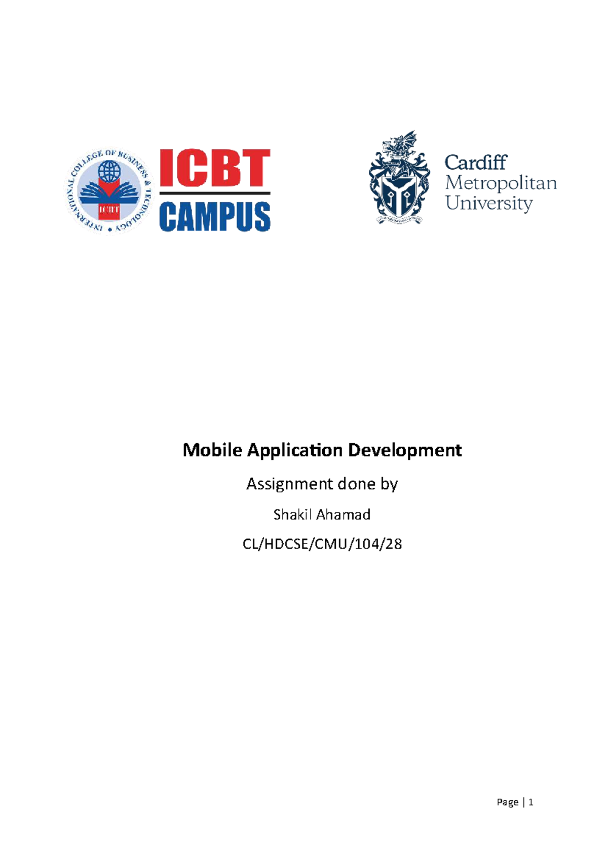 CSE5011 Mobile App Development Assignment Overview and Analysis - Studocu